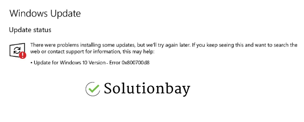 How to fix error 0x800700d8 - solutions