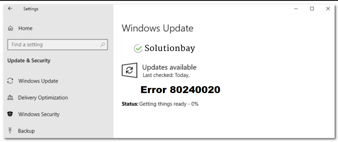 How to fix Windows update error 80240020 - solutions